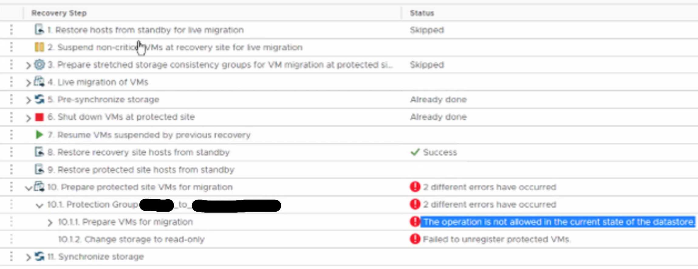 when the user checks the dr logs they see the